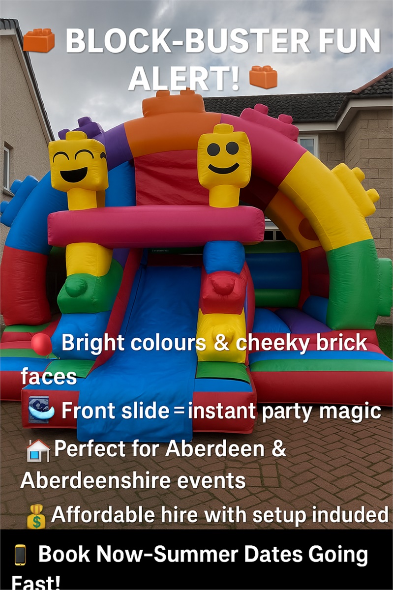 check out our New Building bricks castle - Hire in Aberdeenshire | PJS Events